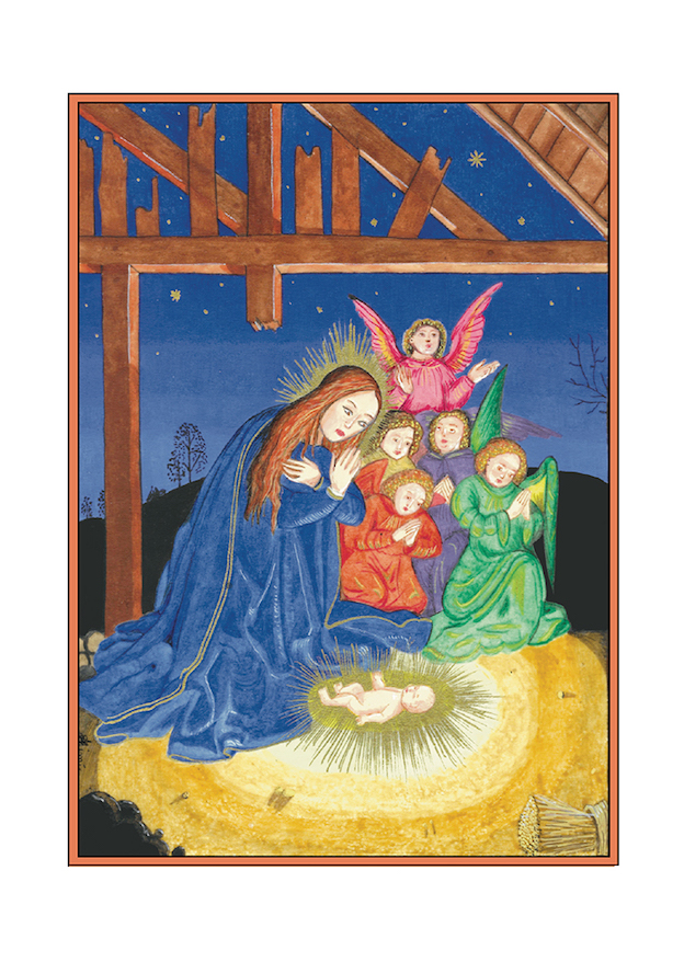 Carte de Noël de la Nativité - Lot de 5