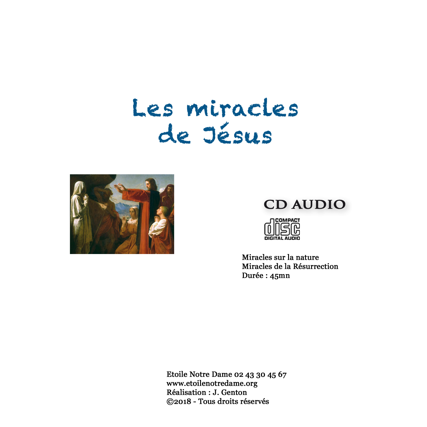 CD Miracles de Jésus (Nature et résurrection)